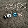 Handmade Dice Keychain, Single D6 Die Keyring, Casino, Gambling, Gaming ...