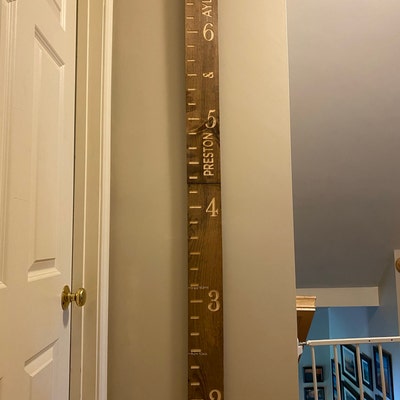 Family Name Growth Chart Ruler Engraved Family Name Ruler Wall Ruler ...