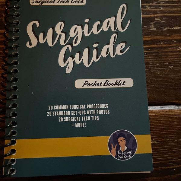 Surgical Guide Pocket Booklet, Surgical Tech Clinical Booklet ...