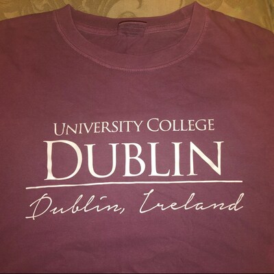 College Shirts Customized School Group Serif & Script Comfort Colors T ...