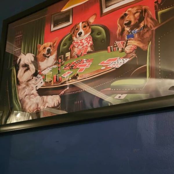 Custom Pet Portrait, Dogs Playing Poker, Custom Multi Pet Portrait ...