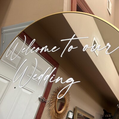 Wedding Welcome Sign Signs for Weddings Welcome to Our Wedding Vinyl ...