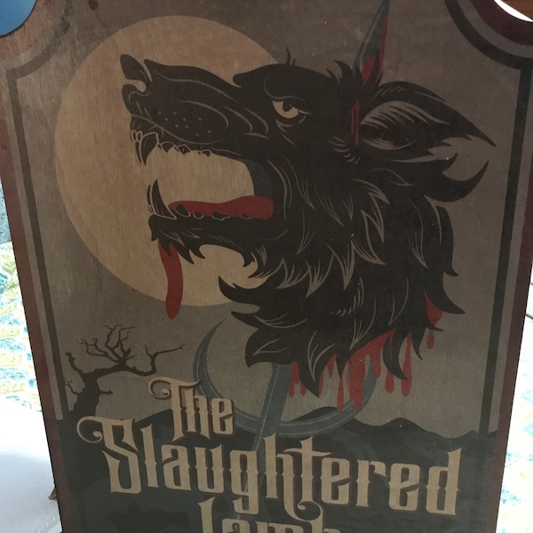 Large Slaughtered Lamb Sign With UV Ink Printed Extra Detail Contour ...