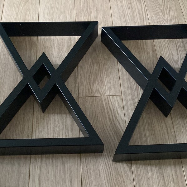 Inverted Trapezium Frame by Designer Legs Rustic Steel Metal Industrial ...
