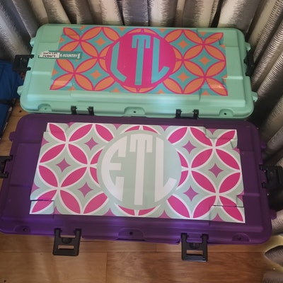 Girls Camp Trunk. Summer Camp Gear. Footlocker. Camp Monogram Decal ...