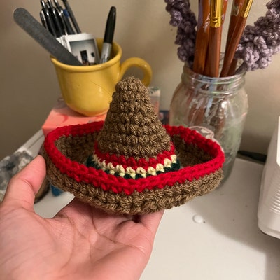 Cat Sombrero Crochet Pattern, Crochet Instructions for Pet Size ...