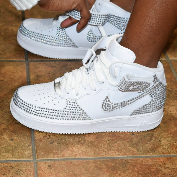 Custom Blinged Out Air Force 1 - Etsy