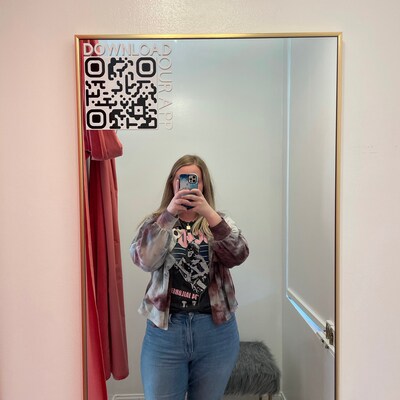 Scan to Shop With Custom QR Code Vinyl Decal Advertise Your Business ...