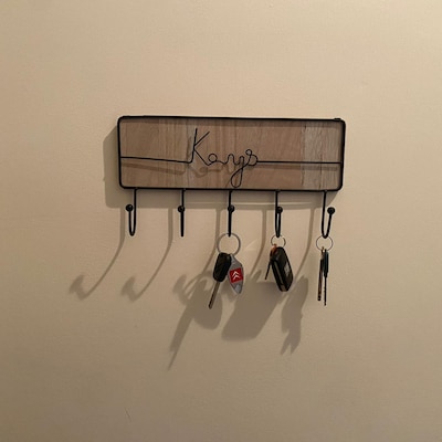 Key Hooks Organizer Wall Décor Keys Holder Door / Wall Mount for Modern ...