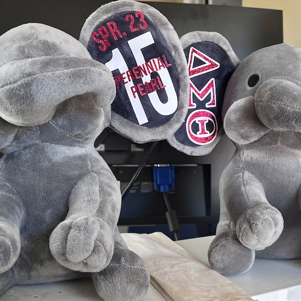 Delta Sigma Theta Probate Gift 9 Inch Plush Elephant - Etsy