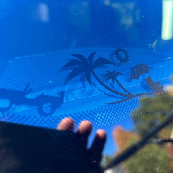 Beach Paradise 4x4 & Car Windshield Vinyl Decal Sticker - Etsy