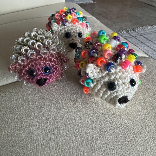 Beaded Fidget Hedgehog Crochet Pattern Crochet Fidget Toy Fidget ...
