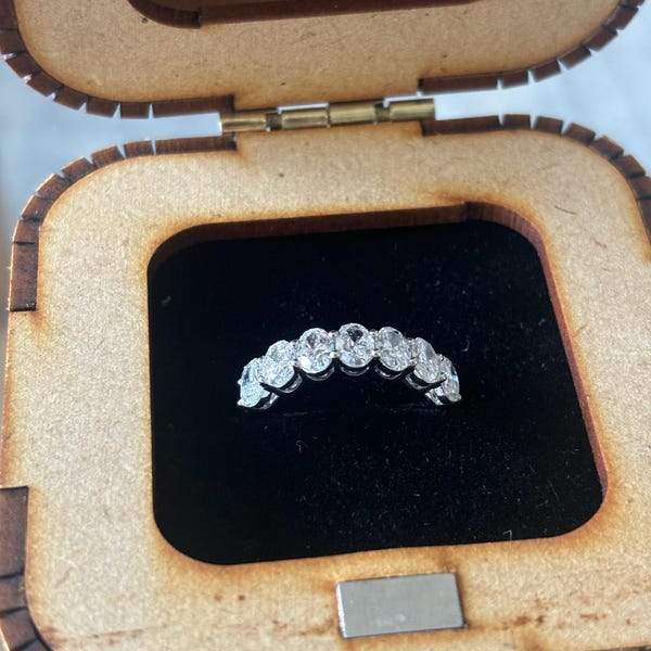Radiant Certified Lab Grown Diamond Ring, 1.0 to 3.0 CT Wedding Ring ...