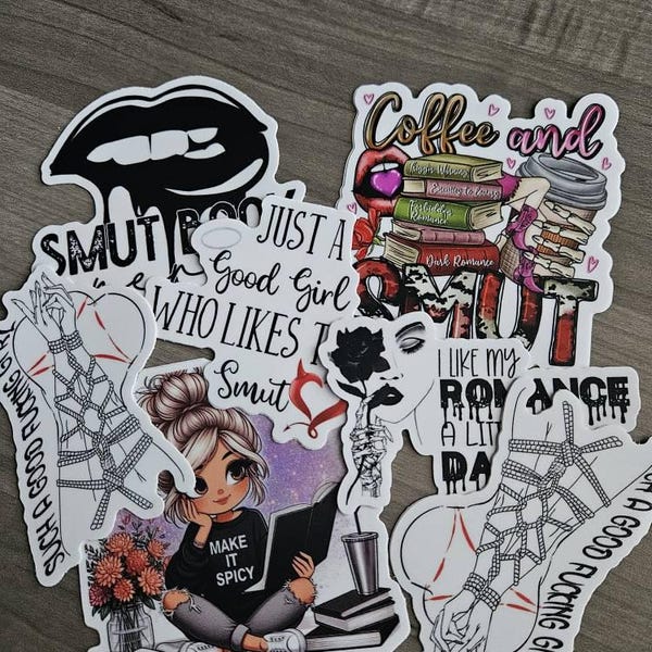 Polin Sticker Set , Penelope and Colin, Large Waterproof Bookish ...