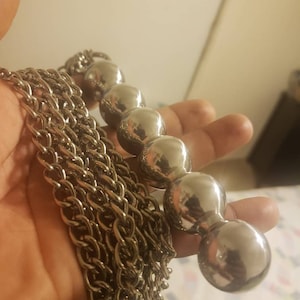 Chain Flogger With Leather Handle Metal Flogger for Master | Etsy