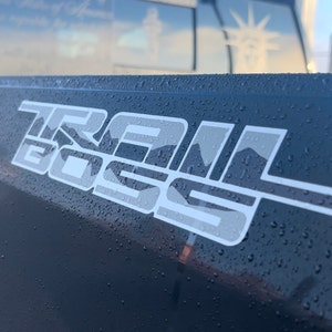 2007-2018 Chevy Silverado 1500 Emblem Overlay Decal Letters BLACK Set ...
