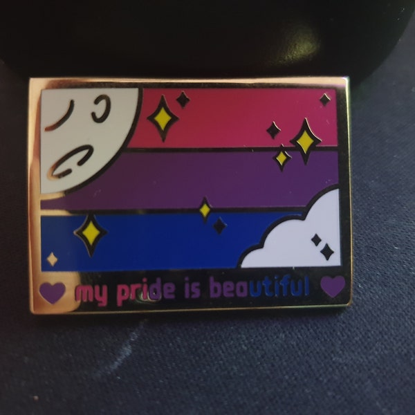 Bisexual Bi Lgbtqia Enamel Pin Etsy