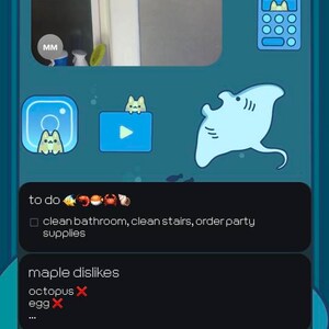 Blue Seafoam Cute Animal Ocean App Icon Pack Kawaii Sea Phone Tablet ...