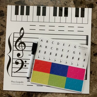 Wooden Piano Puzzle for Elementary Music Center, Music Classroom, Piano ...
