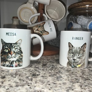 Custom Cat Mug Personalized Cat Mug With Photo & Name - Etsy