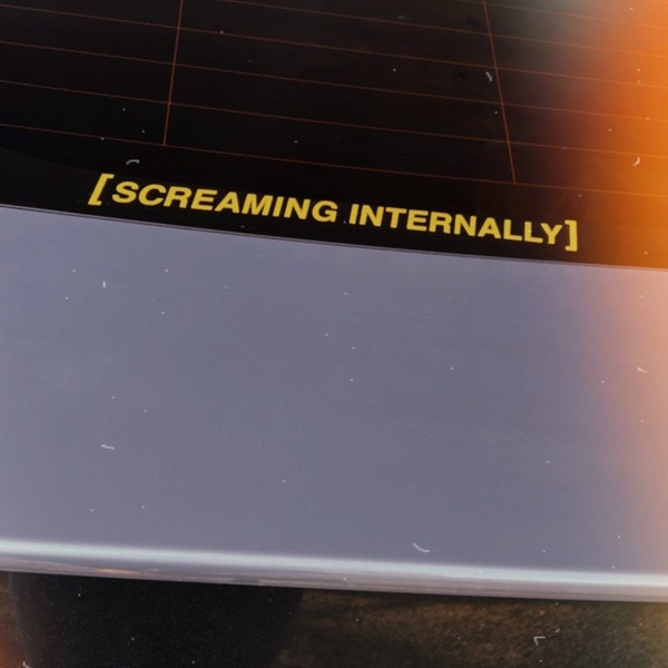 SCREAMING INTERNALLY - Vinyl Decal - Etsy