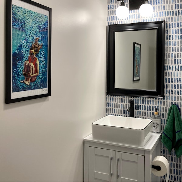 Abc's Modern Family-the Swimming Tree-giclee-stillman-14x20in. - Etsy