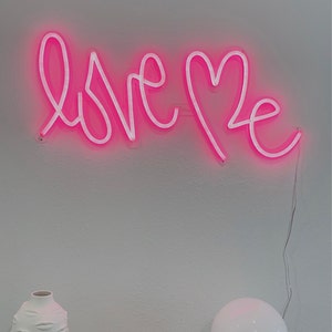 Love Me Neon Sign, Perfect Neon Sign for Girls Room Dacoretion and ...