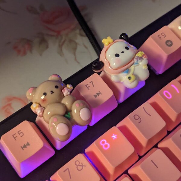 Kawaii Choose Your Dog Keycaps, Pomeranian Keycaps, Maltese Keycap ...