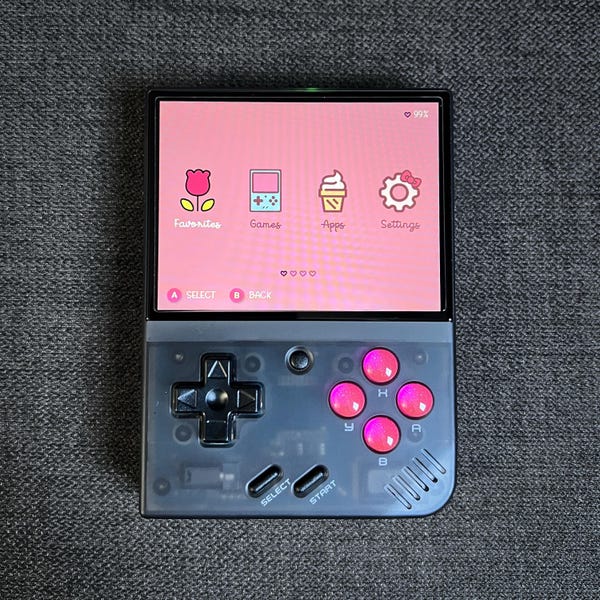 Anbernic RG35XX SP Black NES Mod Buttons and Sticker device Not ...