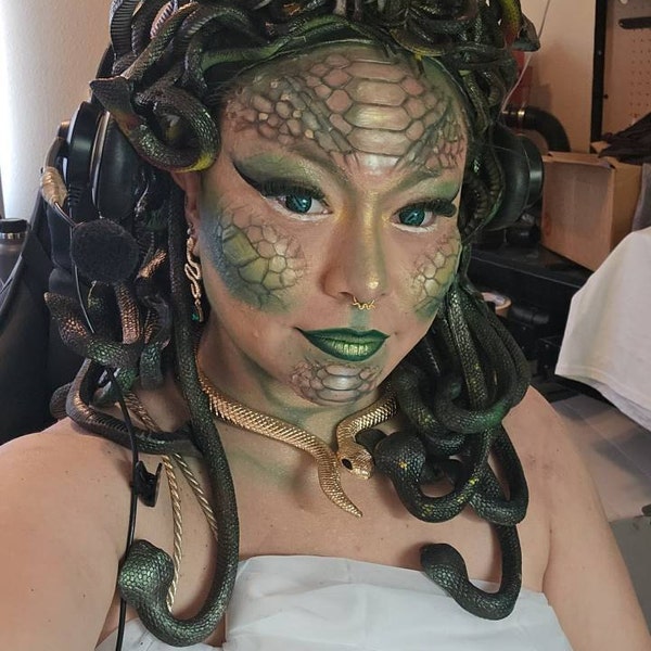 Snake Scales/reptile Forehead, Cheeks and Chin Prosthetic, SFX Makeup ...
