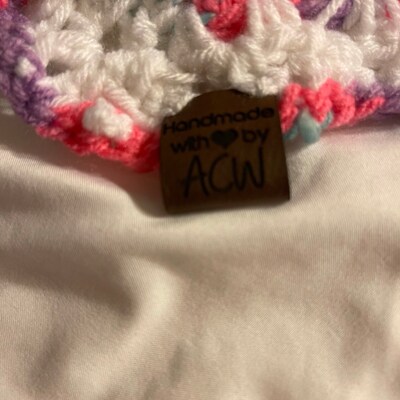 Custom Tags for Handmade Items, Faux Leather Hat Tags, Tags for Knit ...