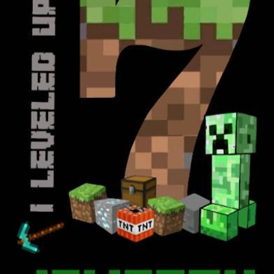 Minecraft Birthday Shirt 7 - Etsy
