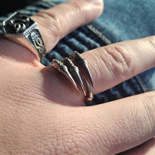 Japanese Koi Fish With Onyx Ring for Men, Signet Gemstone Ring, Onyx ...