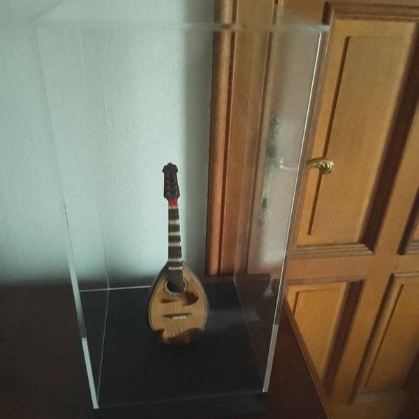 Acrylic Showcase, Display Case, With Black Wooden Base 20 X 20 X 40 Cm ...