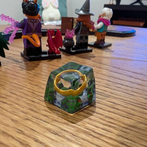 Glowing Fire Artisan Keycap, Fire Demon Anime Keycap, Anime Keycap ...