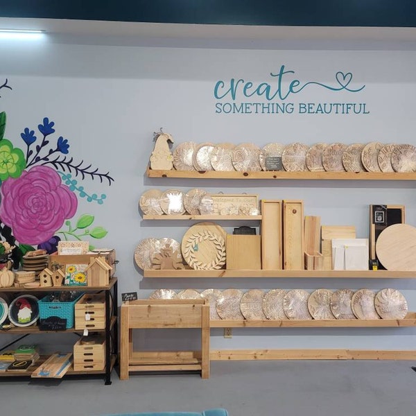 Craft Room Wall Decal- Classroom Wall Decal- Create Something Beautiful ...