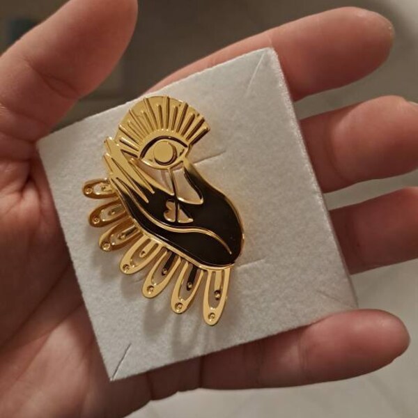 Adjustable Openwork and Engraved Geometric Ring Gilded With Fine Gold ...