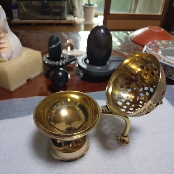 Handcrafted Brass Pooja Thali Set, Bhog Thali, Puja Utensils, Aarti ...