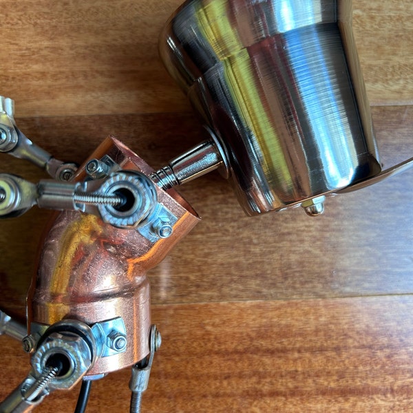 Rocket Ship Steampunk Robot Desk Lamps robot Detachable From the Rocket ...