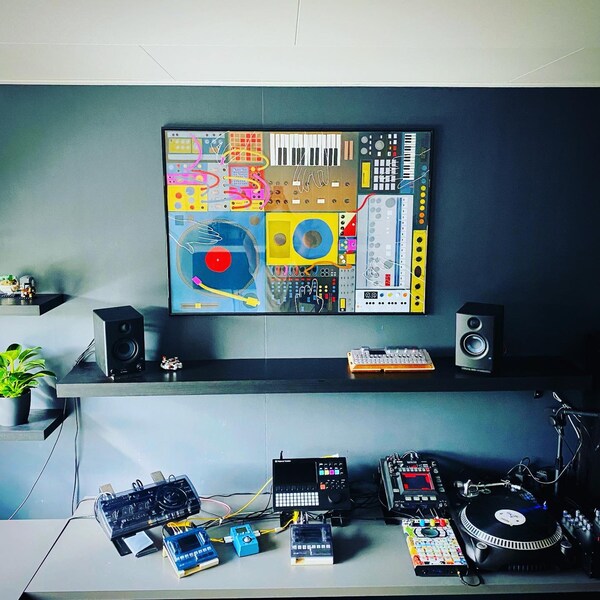 Jam Session Poster Instruments Poster Instrument Illustration DJ Poster ...