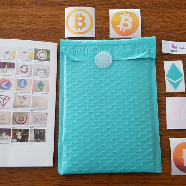 BTC Bitcoin Crypto Cryptocurrency Wallet Decal | Holographic Bitcoin ...