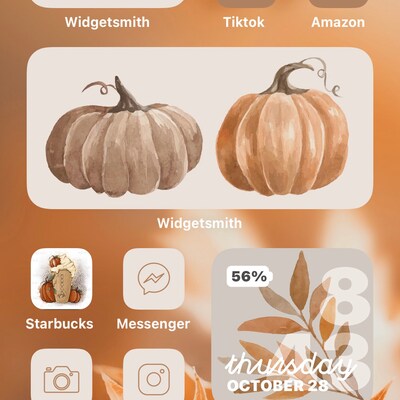 Fall App Icons Autumn Aesthetic Boho iPhone Covers Ios 14 - Etsy