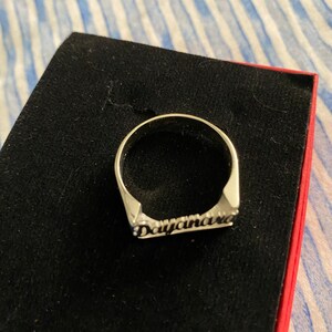 Personalized Name Ring Cursive Font Name Ring Custom Name - Etsy