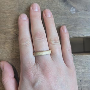 Wood Turned Ring Made to Order in the UK From Beautiful Mahogany - Etsy