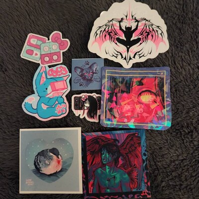 Snake Precious Stone Matte Holographic Sticker Waterproof Matte Sticker ...