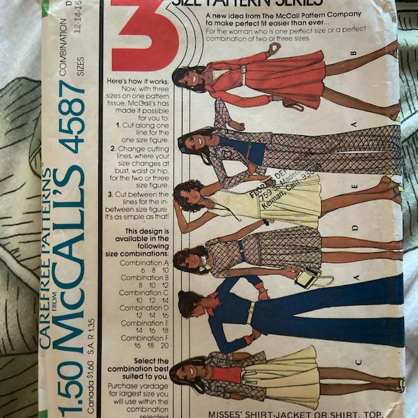 1960s Vintage Sewing Pattern Mccalls 9374 6276 7159 9421 Simplicity ...