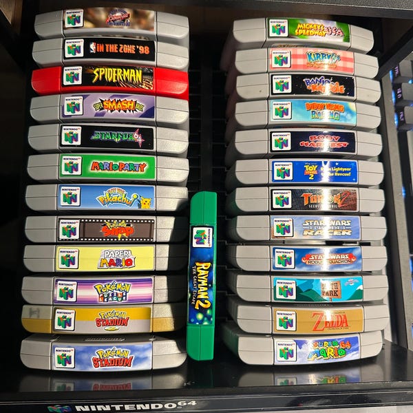 Japanese N64 Cartridge Top End Labels - All 198 Japanese Labels + 24 ...