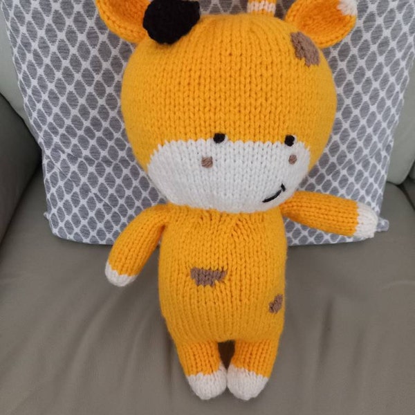 Giraffe Knitting Pattern: Knitted Toy Tutorial (PDF Pattern) - Etsy