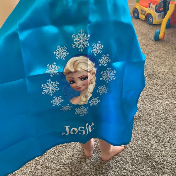 Ready to Ship! PERSONALIZED Kids Frozen Pink Elsa / Anna or Blue Elsa ...