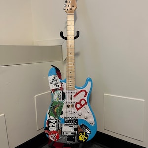 1994 BJ Guitars Billie Joe Armstrong Green Day Blue Guitar - Etsy